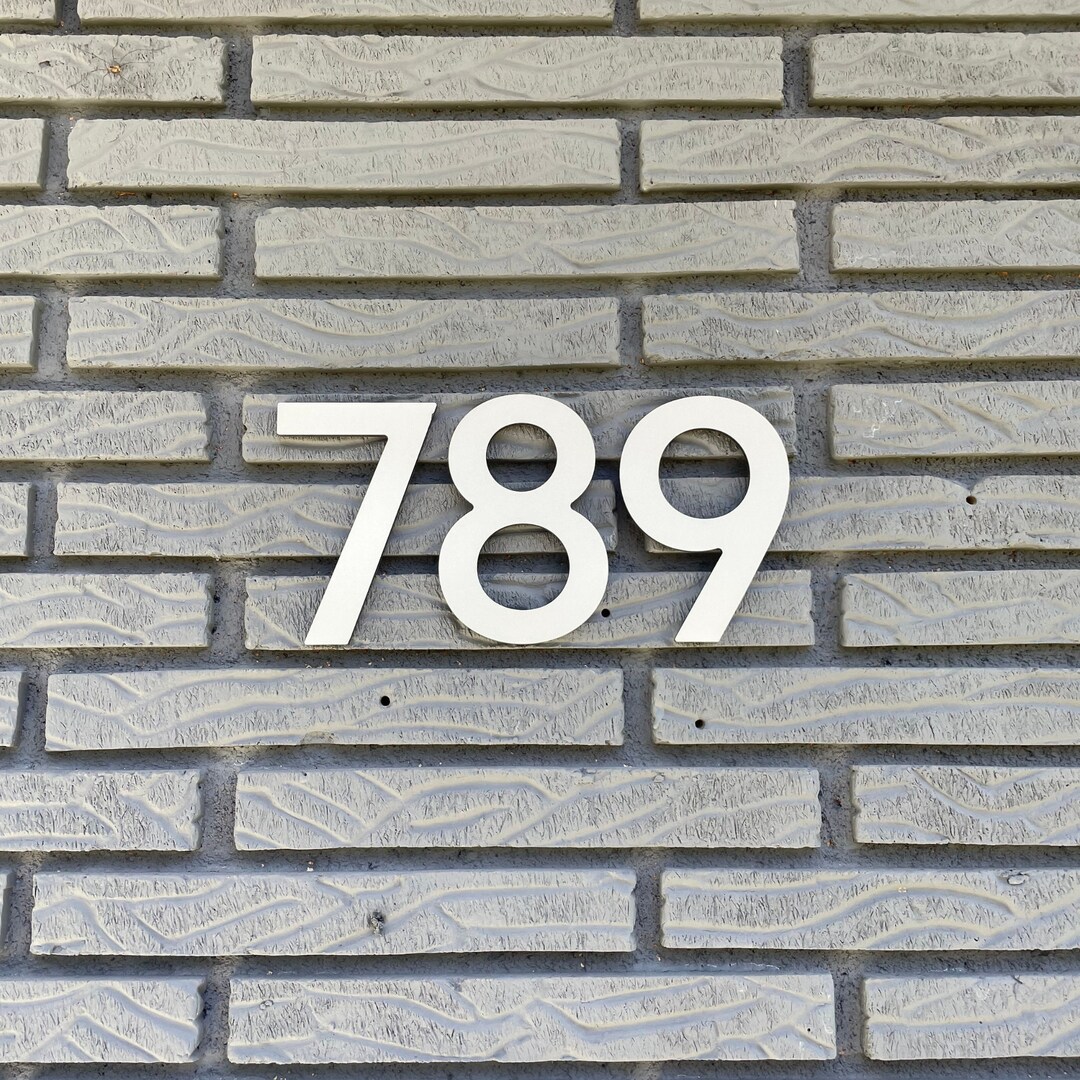 CLASSIC MODERN 5 Inch White House Numbers and Letters for Address - Etsy