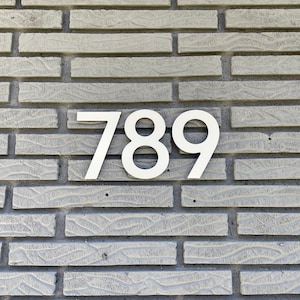 CLASSIC MODERN 5 Inch White House Numbers and Letters for Address - Etsy