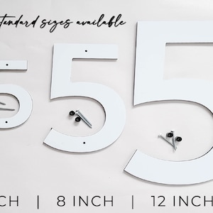 CLASSIC MODERN White House Numbers and Letters for Address 8 - Etsy Canada