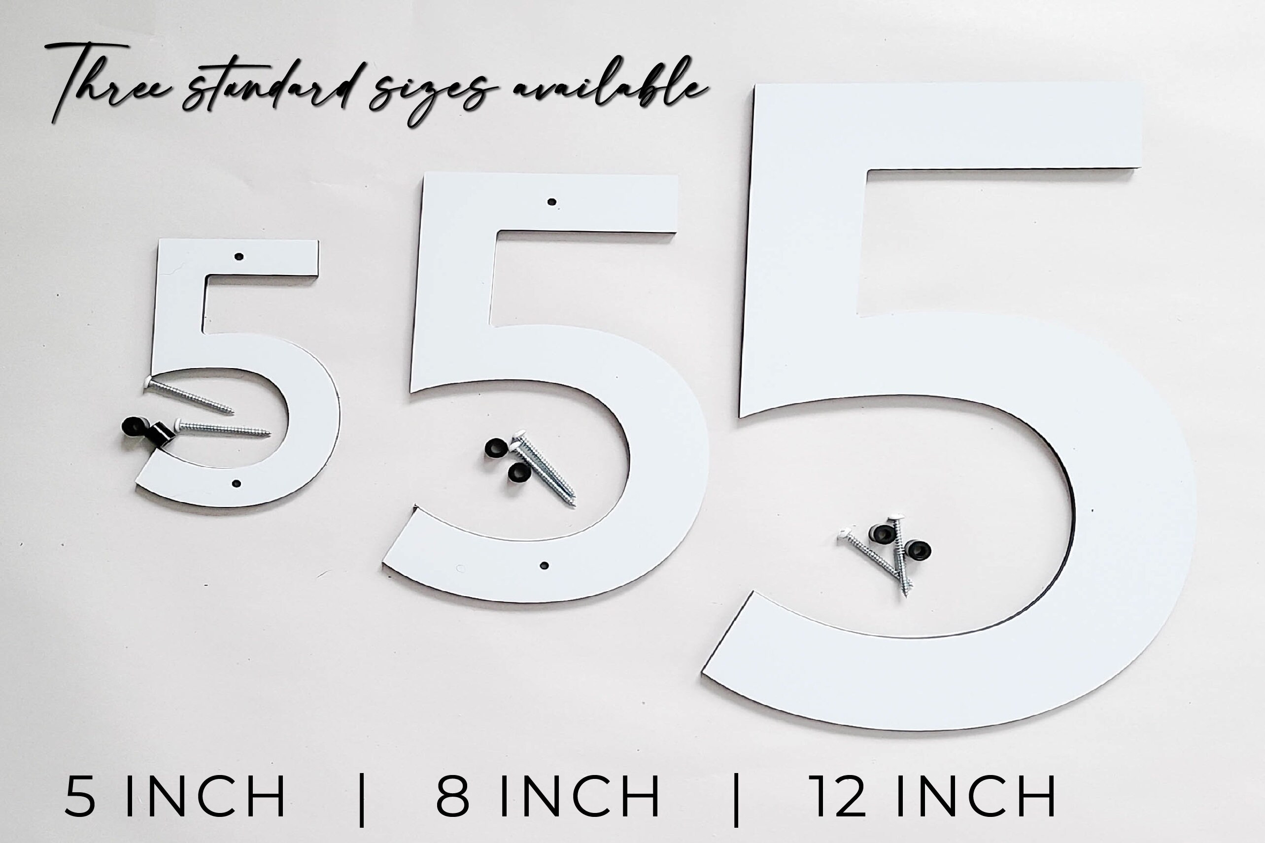 CLASSIC MODERN White House Numbers and Letters for Address 8 | Etsy Canada