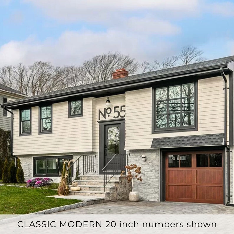 24 Inch Extra Large CLASSIC MODERN House Numbers and Sign Letters for ...