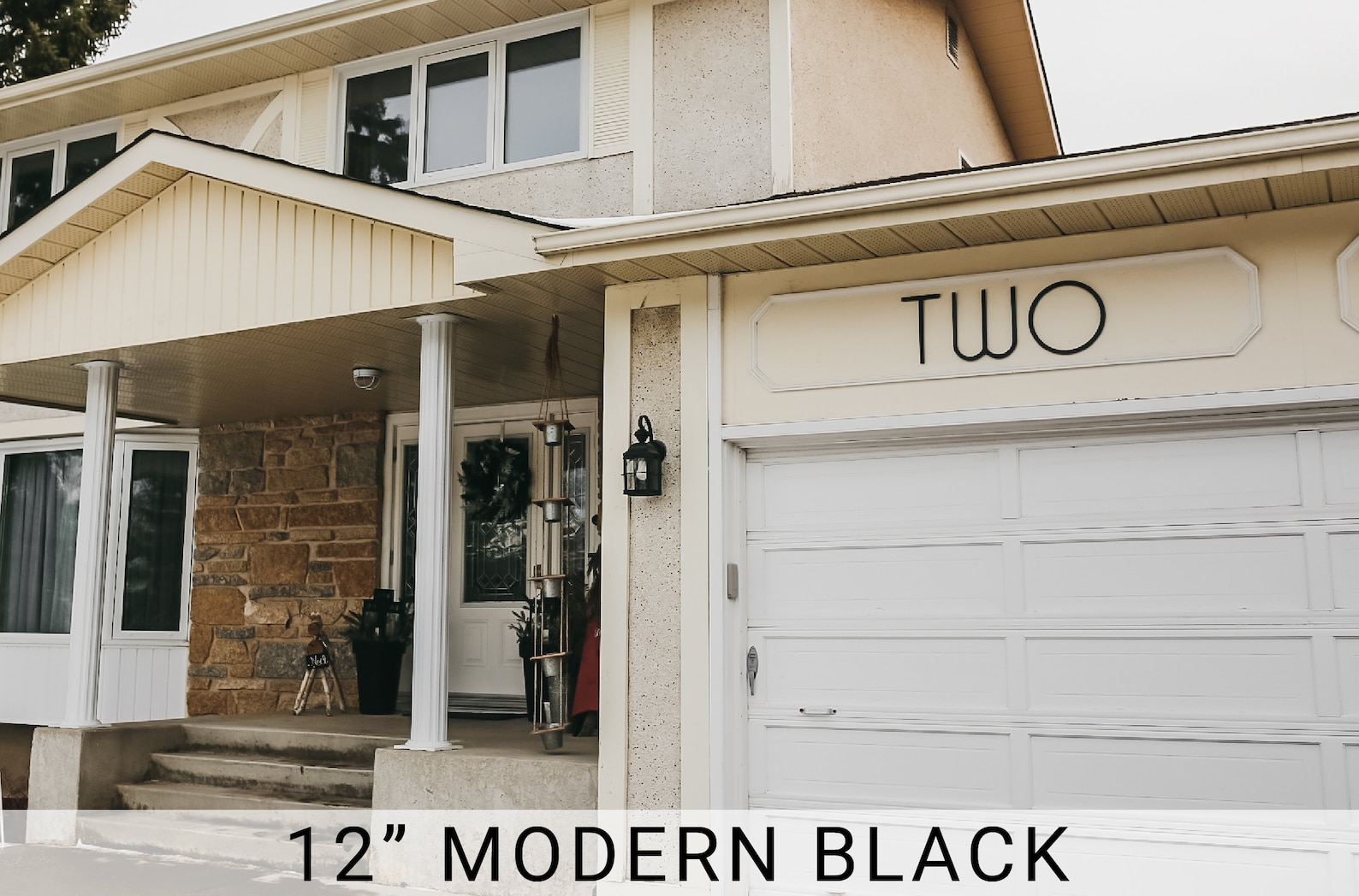 THIN MODERN White House Numbers for large Address Numbers | Etsy