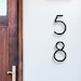 CLASSIC MODERN House No. Letters in Black, Large House Number Add On ...