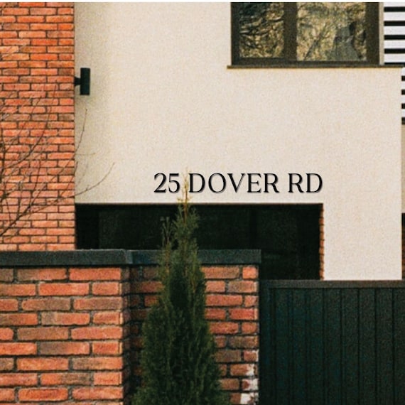 ROMAN SERIF Black Sign Letters for Street Address Signs and - Etsy
