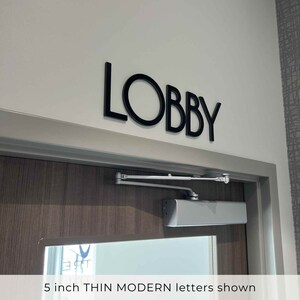 THIN MODERN Black Sign Letters for Street Address Signs and House ...