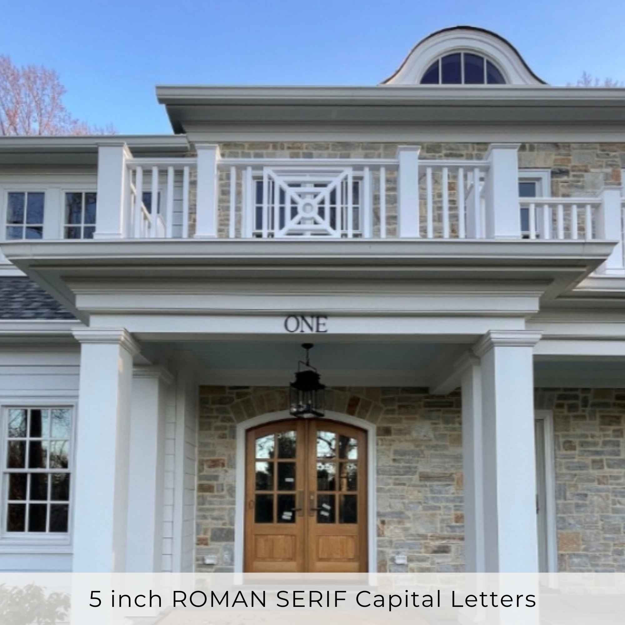 ROMAN SERIF Black Sign Letters for Street Address Signs and House ...