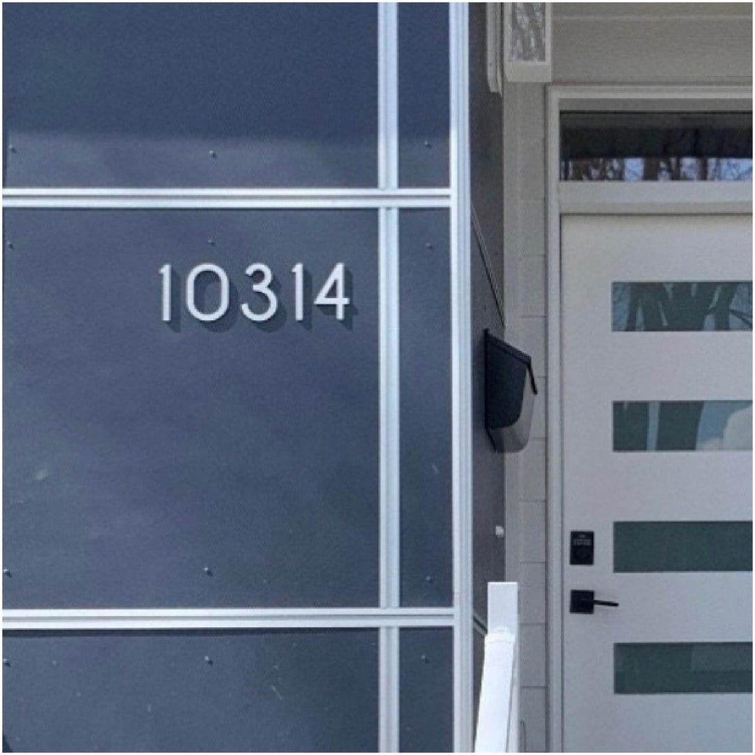 5 Inch THIN MODERN White House Numbers and Letters - Etsy