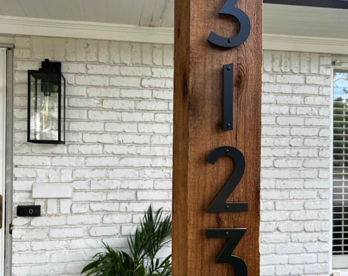 CLASSIC MODERN Black Address Letters for House Number Signs and Small ...