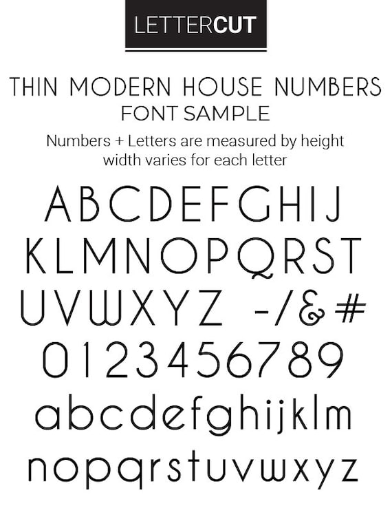 Modern Number Fonts