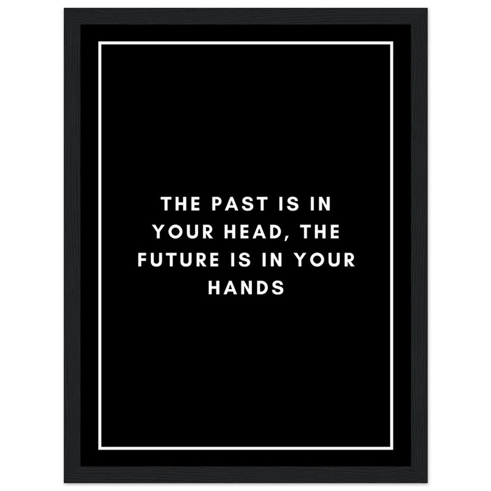 The Past is in Your Head, the Future is in Your Hands Motivational ...