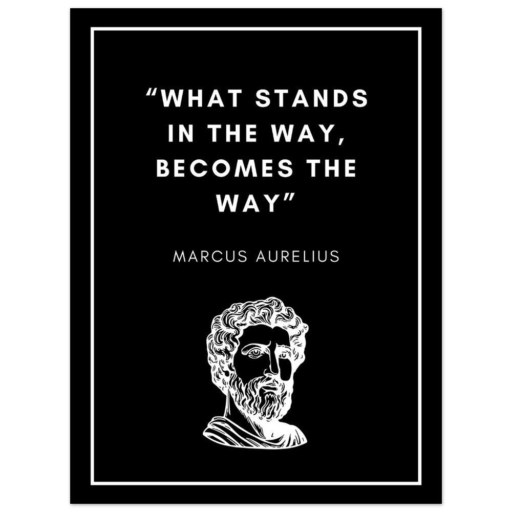 What Stands in the Way Becomes the Way by Marcus Aurelius Stoic ...