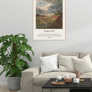 Psalm 18:2 Christian Bible Scripture Motivational Wooden Framed Premium ...