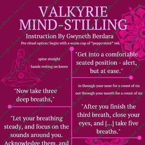 Valkyrie Mind-stilling Infographic Forest - Etsy