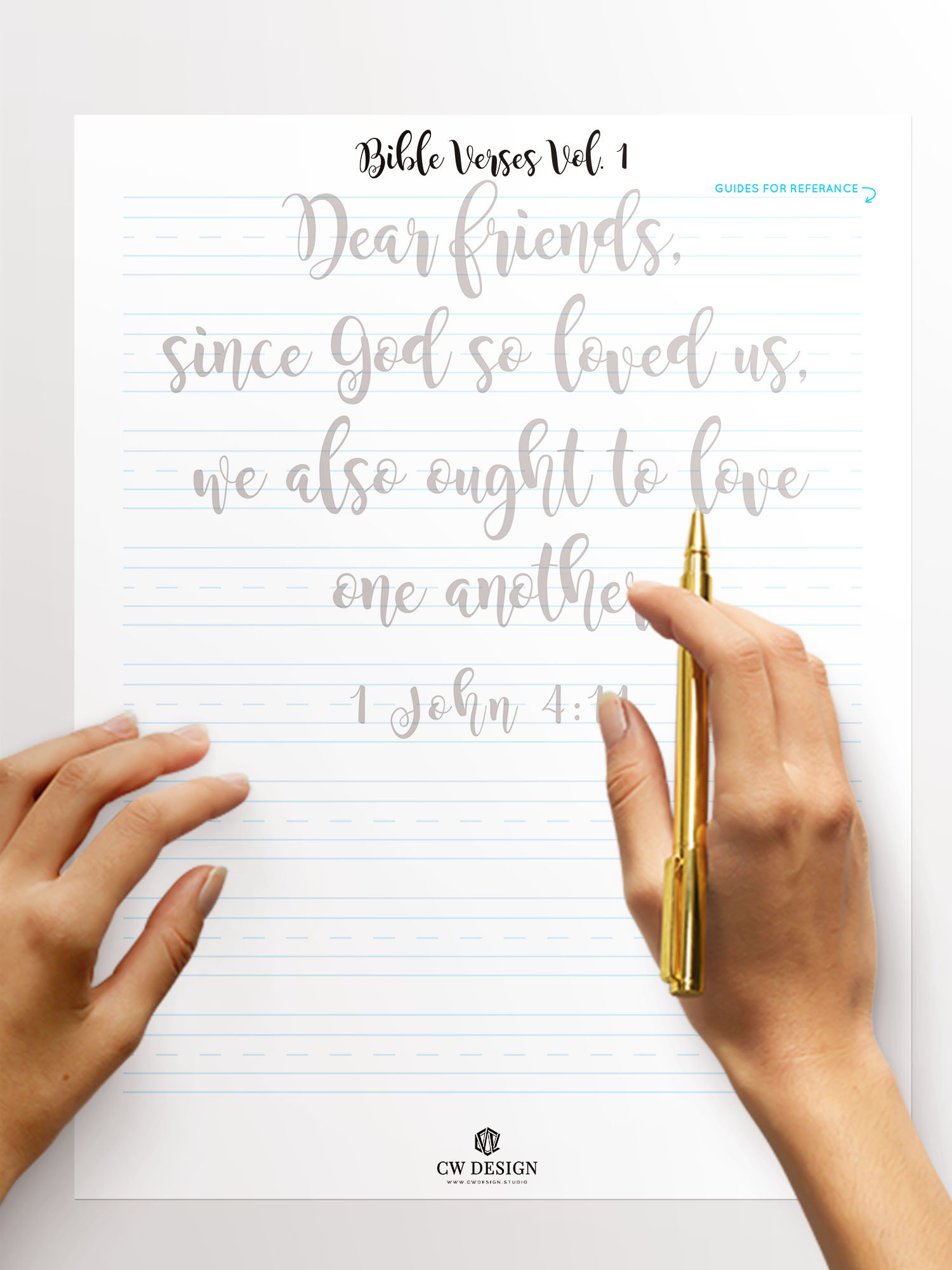 20 Bible Verses Hand Lettering Practice Sheets Calligraphy | Etsy