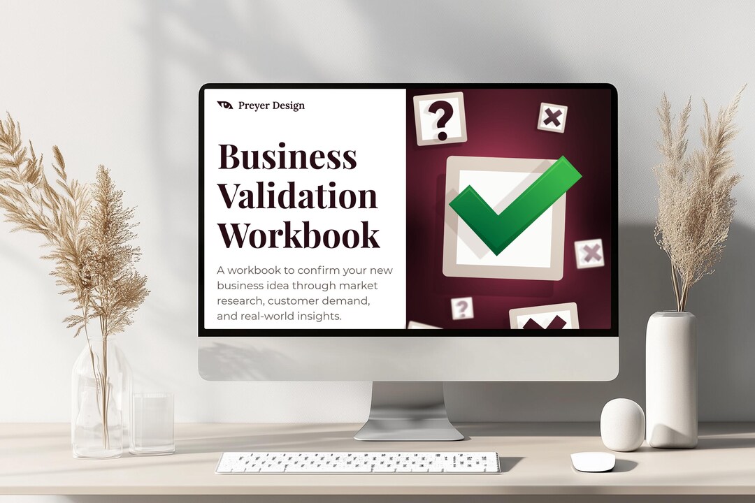 Business Validation Workbook | Printable Planner for Entrepreneurs ...