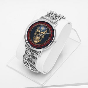 Custom Skull Watch | Skull Watch | Man Watch | Man Watches | Watches ...