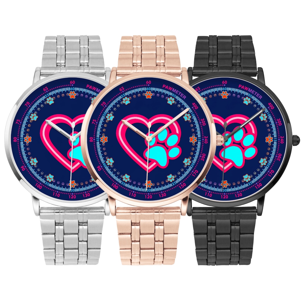 Custom Dog Paw in Hearth Watch Man Watch Man Watches Woman Watches Gift ...