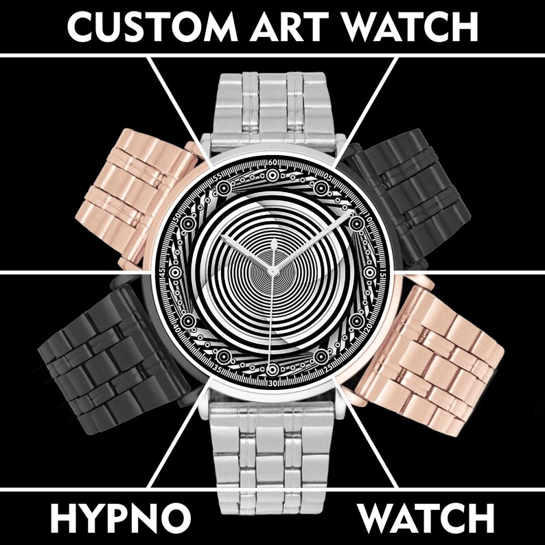 Stylish Custom Art Hypno Watch Man Watch Man Watches Woman Watches Gift ...