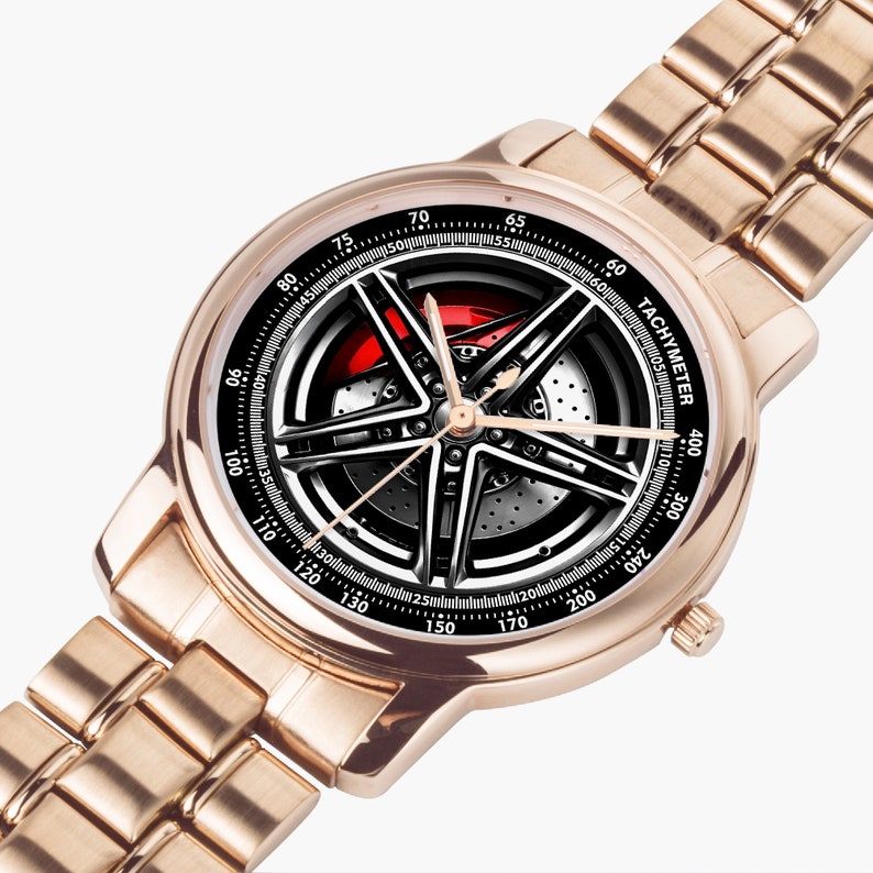 Car Wheel Rim Watch: Stainless Steel Hollow Out Art Photo - Etsy