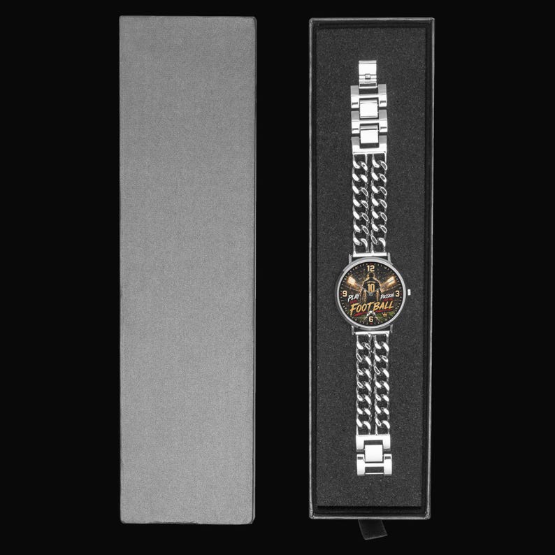 Personalized Football Legend Watch, Custom Name Number, Retro Sports ...