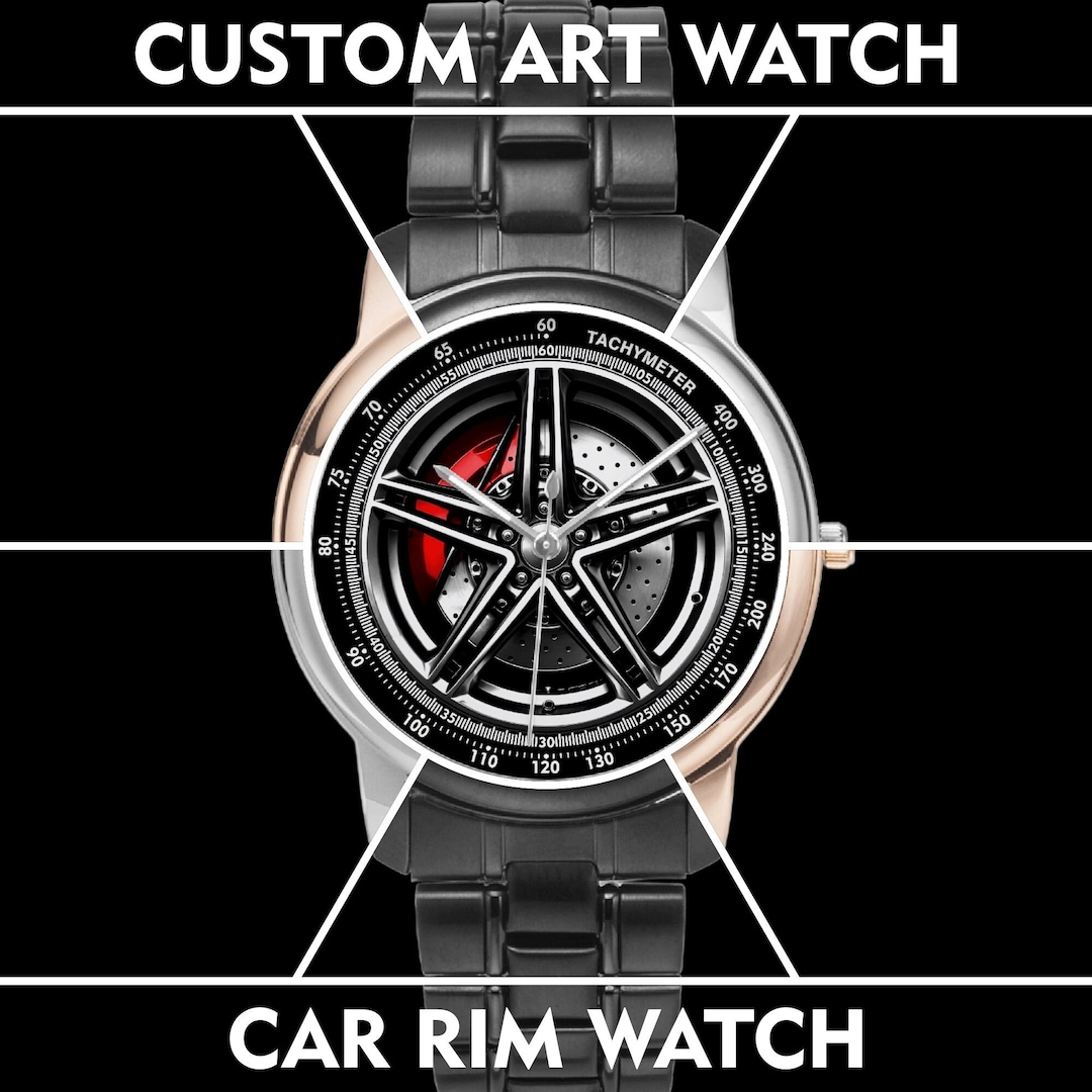 Car Wheel Rim Watch: Stainless Steel Hollow Out Art Photo - Etsy