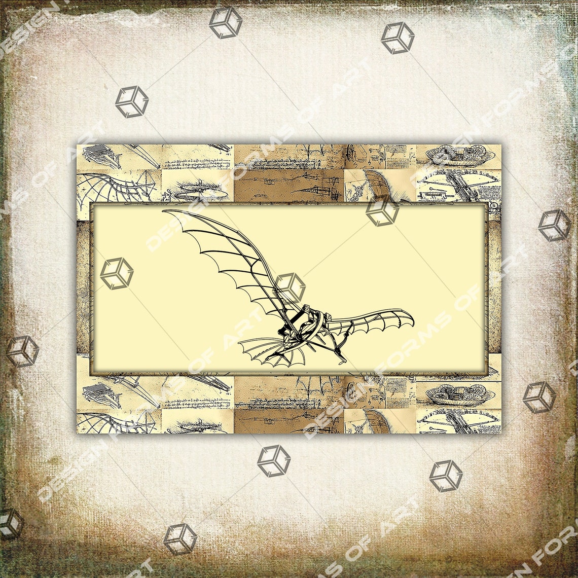 Da Vinci Flying Machine SVG, Leonardo Da Vinci Svg, Da Vinci Flying ...