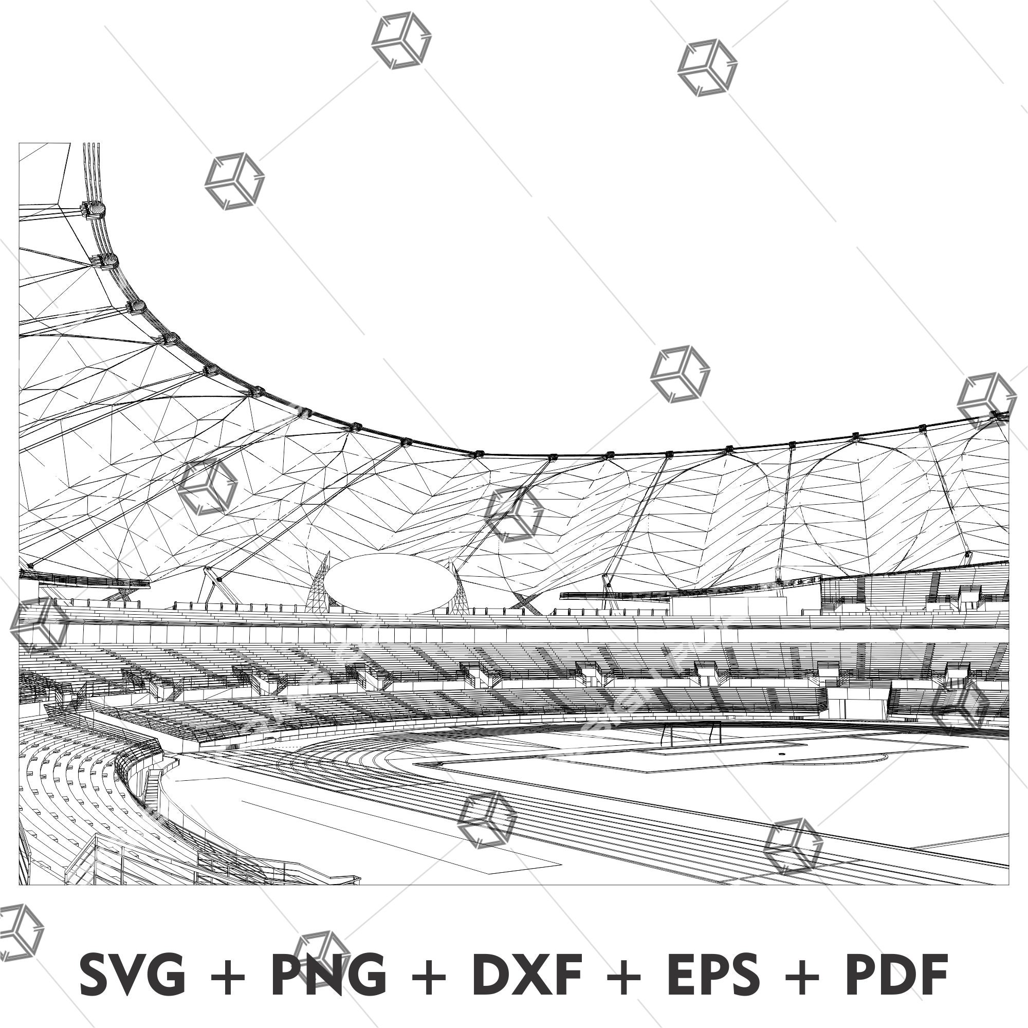 Football Stadium SVG, Stadium Svg, Football Svg, Soccer Stadium Svg ...