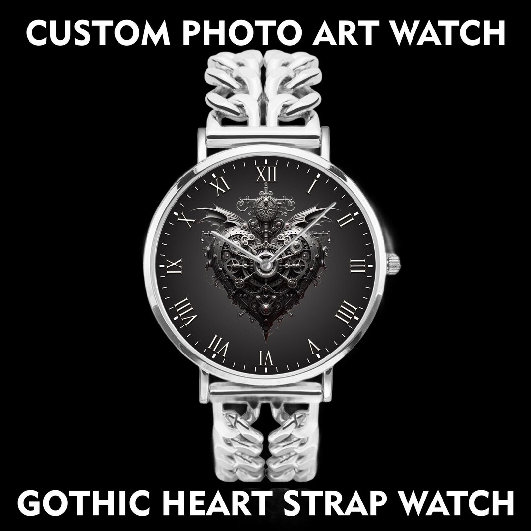 Gothic Heart Watch | Art Photo Watch | Steampunk Watch | Man Watch ...