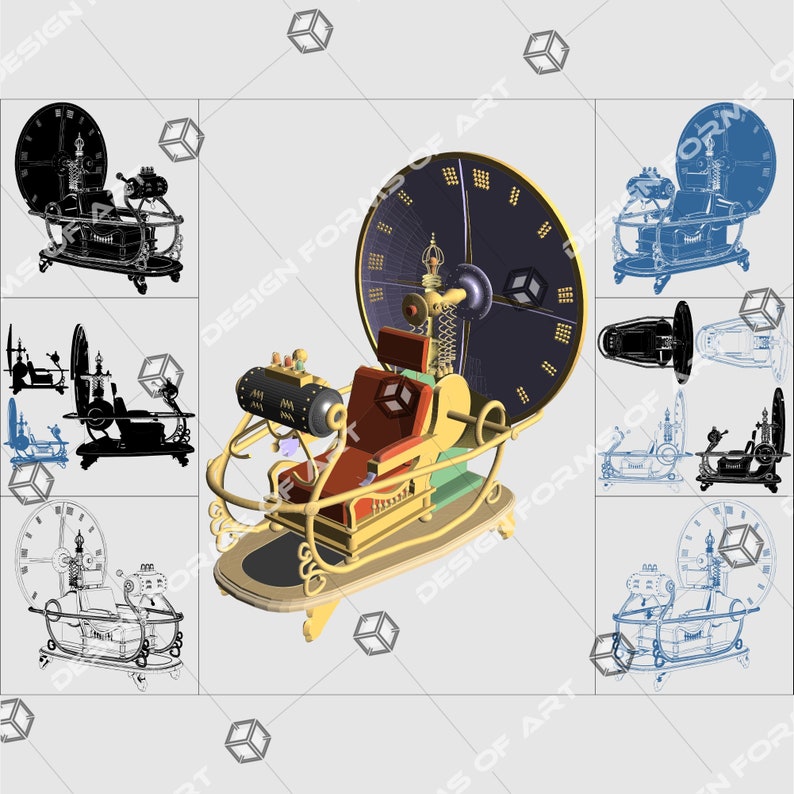 H.G. Wells Time Machine SVG: 1960 Film Inspired (digital Files) - Etsy