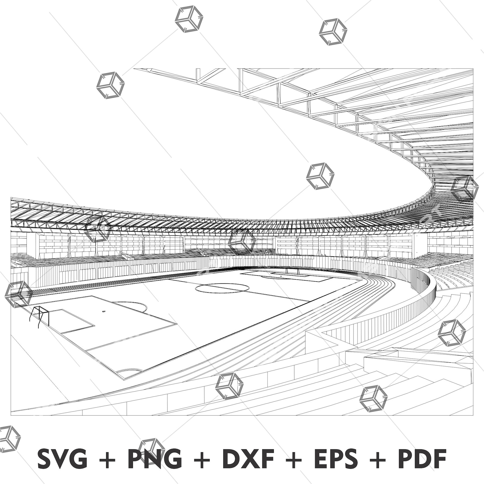 Football Stadium SVG, Stadium Svg, Football Svg, Soccer Stadium Svg ...