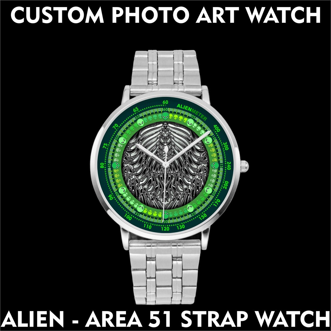 Custom Alien Skeleton Watch | Man Watch | Man Watches | Woman Watches ...