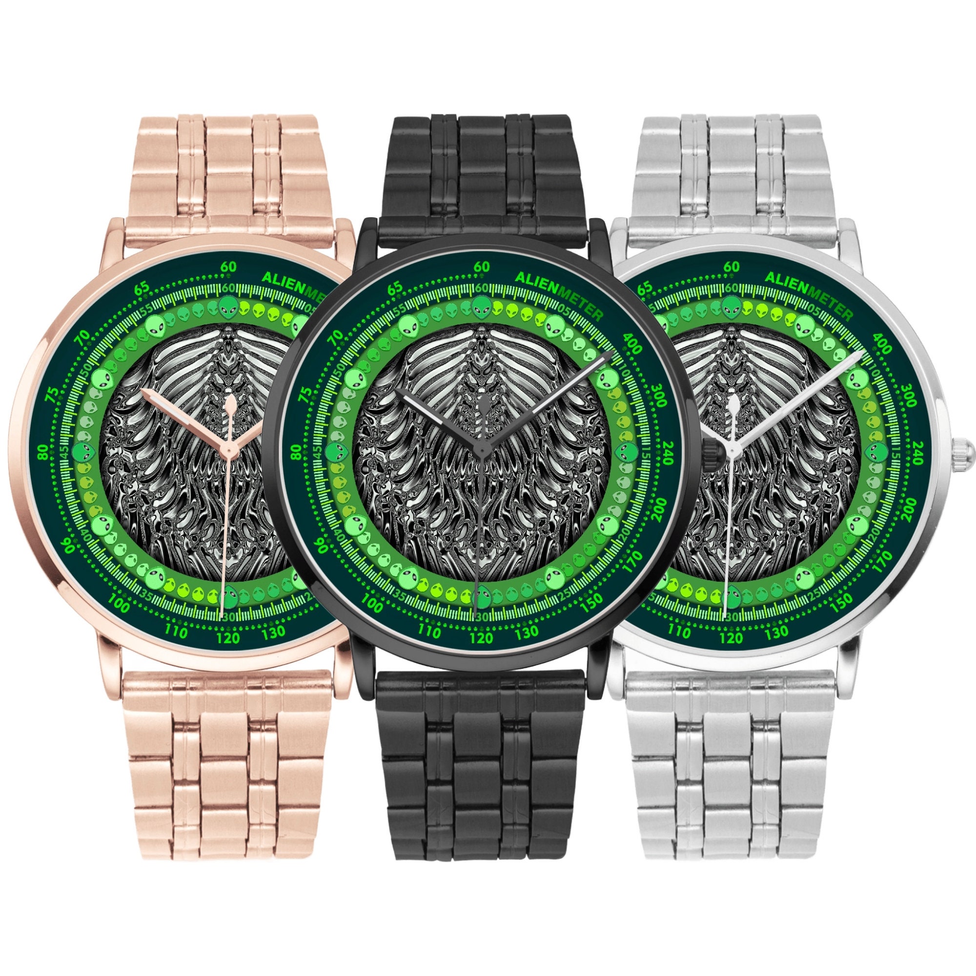 Custom Alien Skeleton Watch | Man Watch | Man Watches | Woman Watches ...