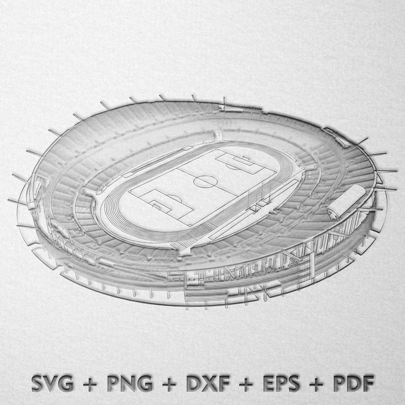 Stadium Silhouette SVG: Football Soccer Vector (digital Files) - Etsy