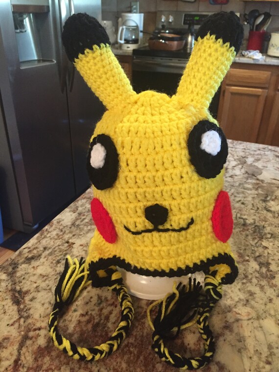 Pikachu Hat Crochet Pikachu Hat Crochet Pikachu Hat Pikachu - Etsy