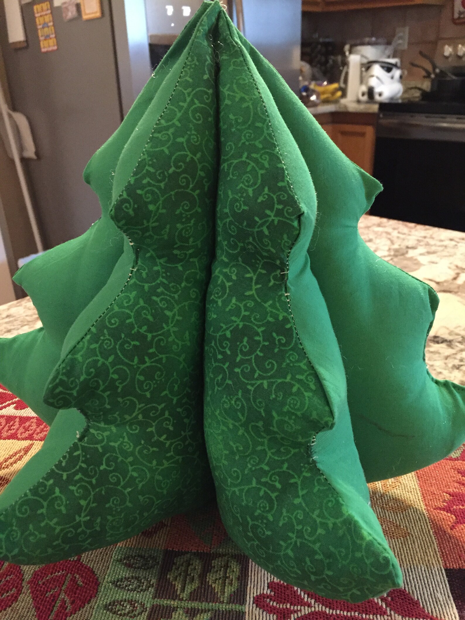 Fabric Stuffed Xmas Tree Small 11 1/2 Tall 35.00 Large 17 1/2 - Etsy ...