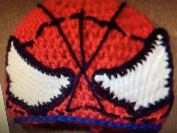 Crochet Spiderman Hat Spider-man Hat Cosplay Hat Character - Etsy