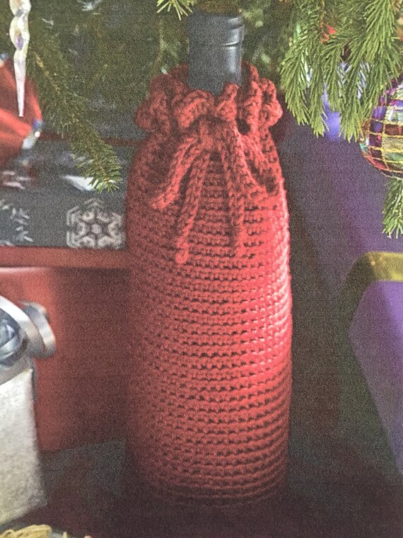 Crochet bouteille de vin sac cadeau crochet bouteille de vin | Etsy
