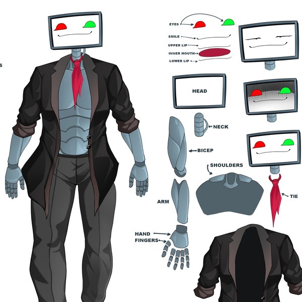 Vtuber Model Base - Etsy