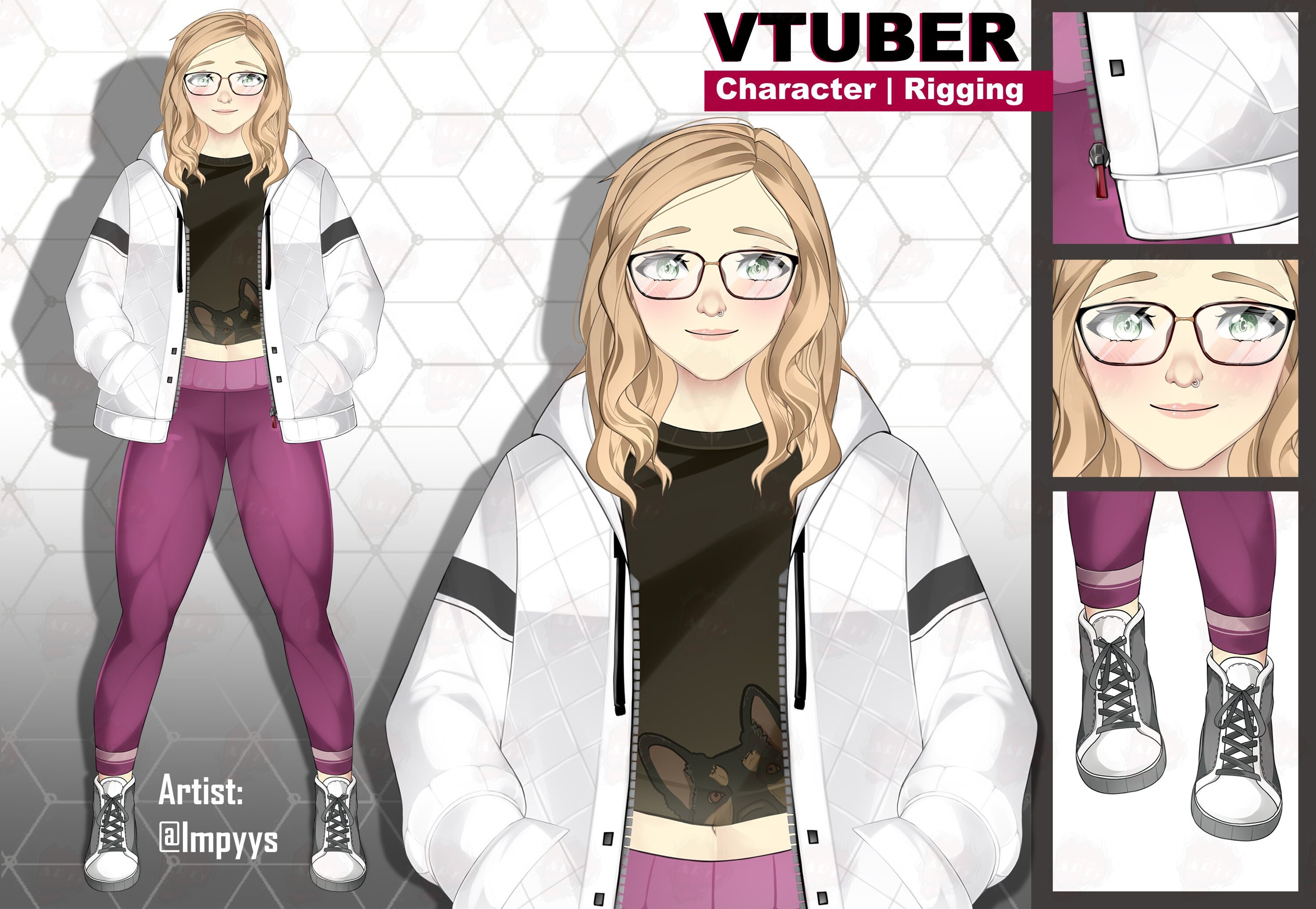 Full Body Custom LIVE2D Vtuber Model Vtuber Commission - Etsy
