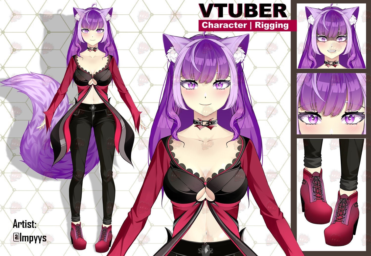 Draw And Rig Live2d Model And Vtuber Model Anime Character Design ... Draw And Rig Live2d Model And Vtuber Model Anime Character Design ...