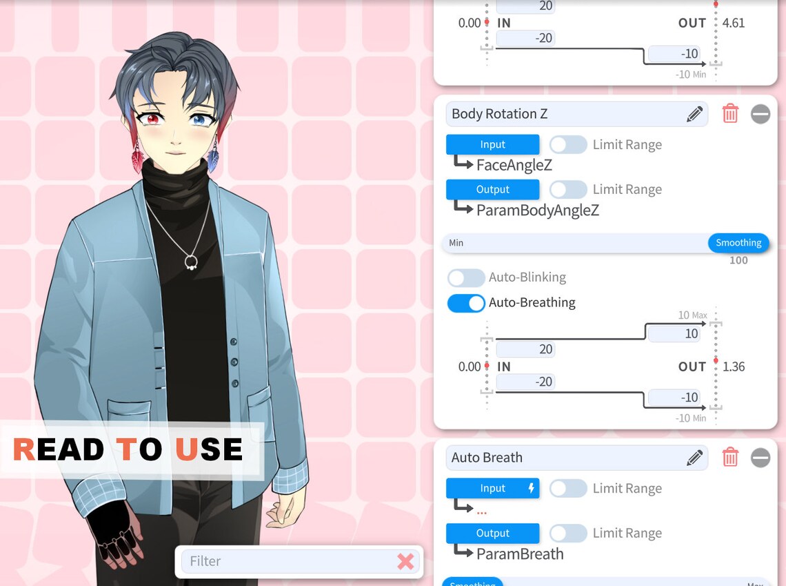 Male Vtuber Commission With Live 2d Model Rigging Full Body - Etsy