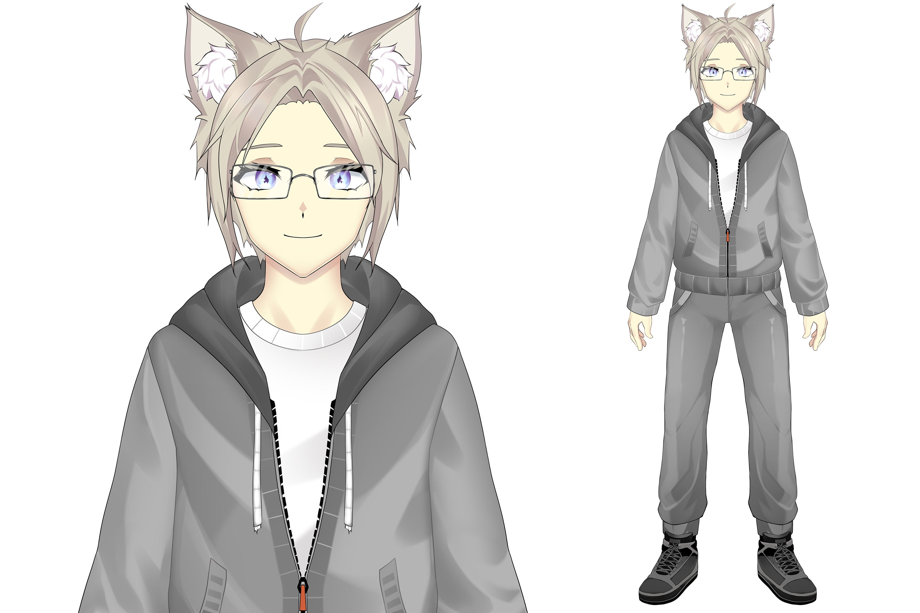 Custom Vtuber Male/ Live2d Vtuber Models /full Body Vtuber - Etsy Australia