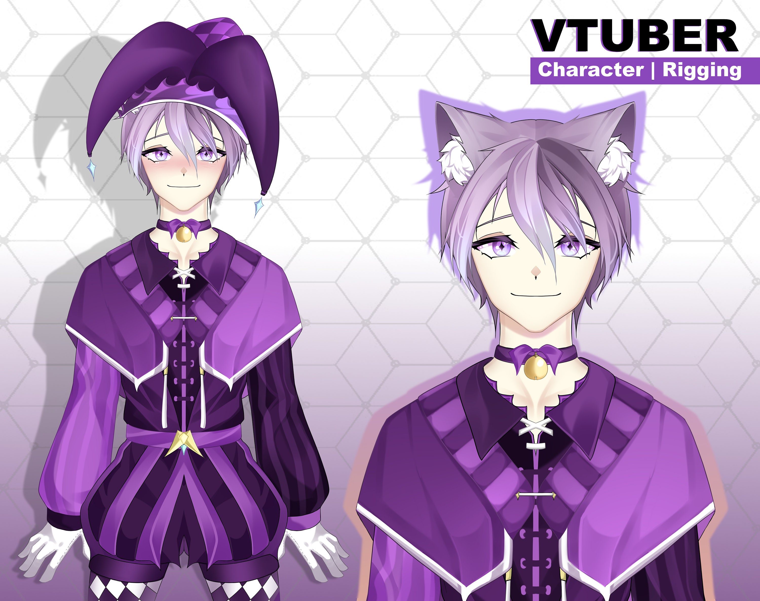 Live2d Full Body Male Vtuber Model Commission With Rigging - Etsy