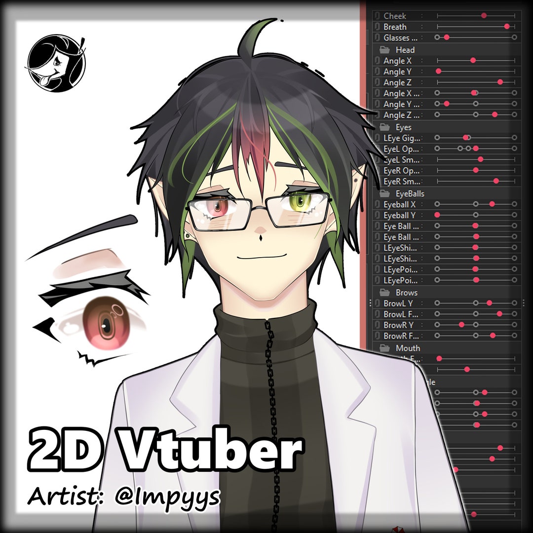 Design an Original Vtuber Character Based on Your Ideas With Rigging - Etsy
