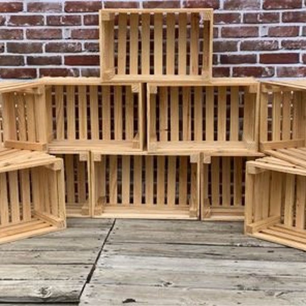 Wooden Crates - Etsy