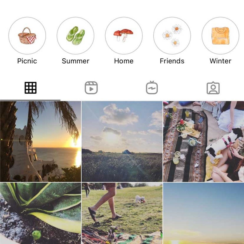 32 COTTAGE CORE Instagram Highlight Covers Pack Watercolor Story ...
