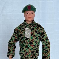 GI Joe Black Major Vintage Style Cobalt Crimson Guard - Etsy