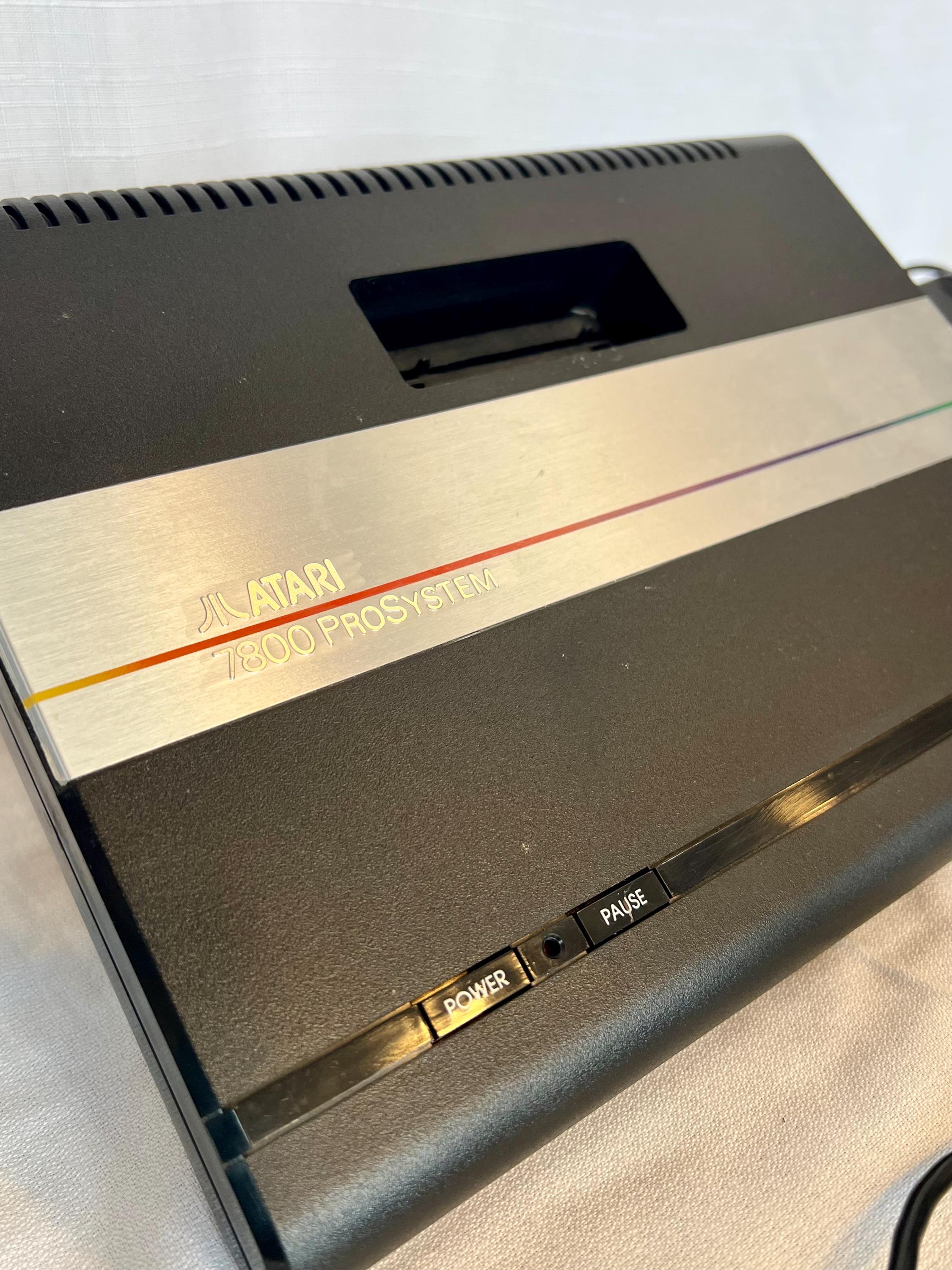 Vintage Atari 7800 Prosystem Video Game Console and Controllers and ...