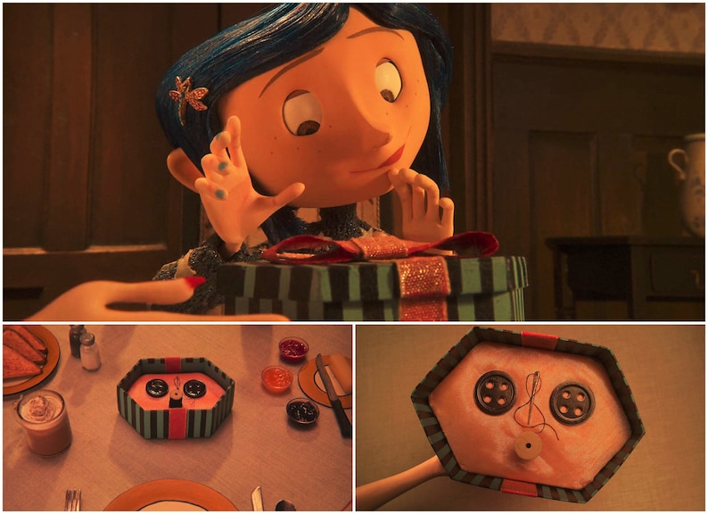 Pre Order Coraline Box Button Size S Collection Etsy