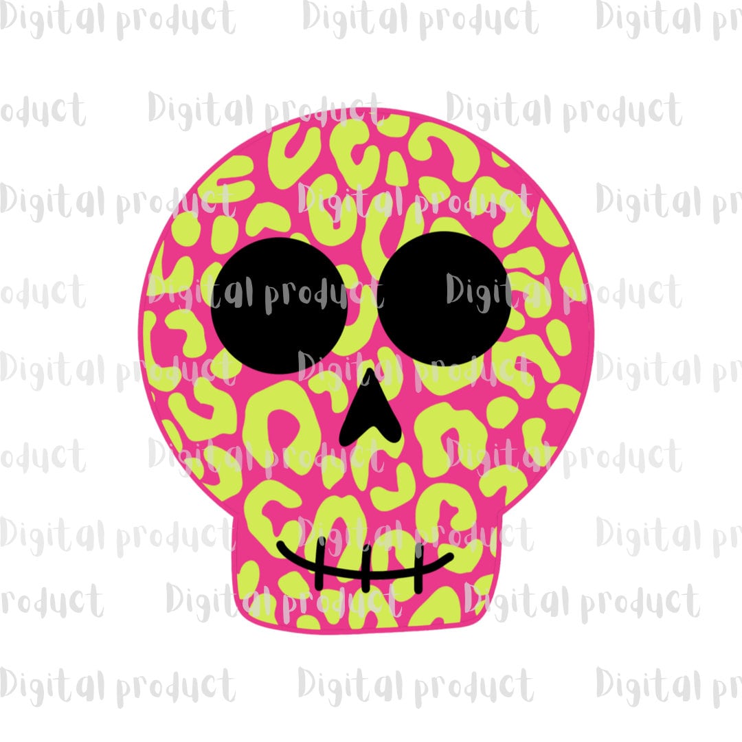 Cheetah Skeleton Face, PNG, Sublimation, Digital - Etsy